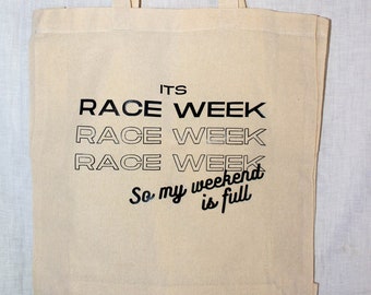 F1 Cotton Canvas Tote Bag, Race Week Bag, Gift for F1 Fan, Tote Bag ...
