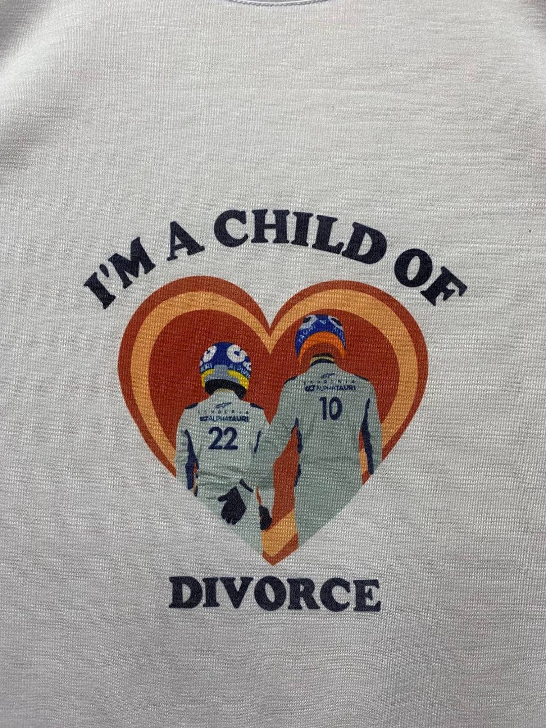 Child of Divorce - Pierre Gasly and Yuki Tsunoda T-shirt - Etsy