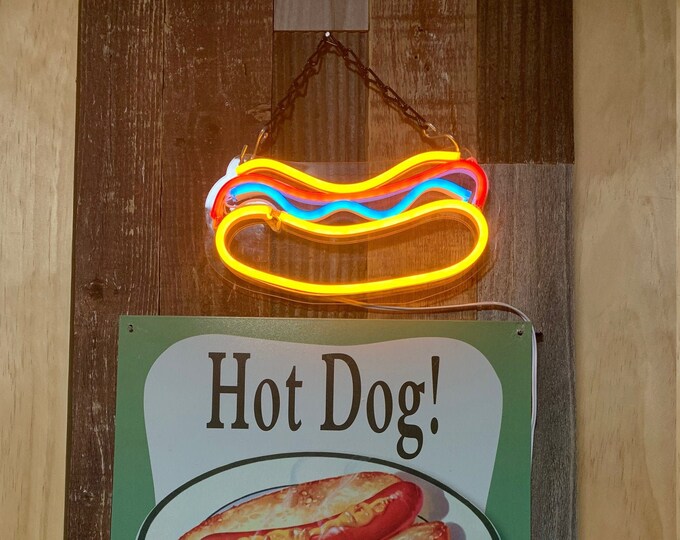Neon Sign Hot Dog Custom Garage Sign Business Sign Wedding Sign Custom ...
