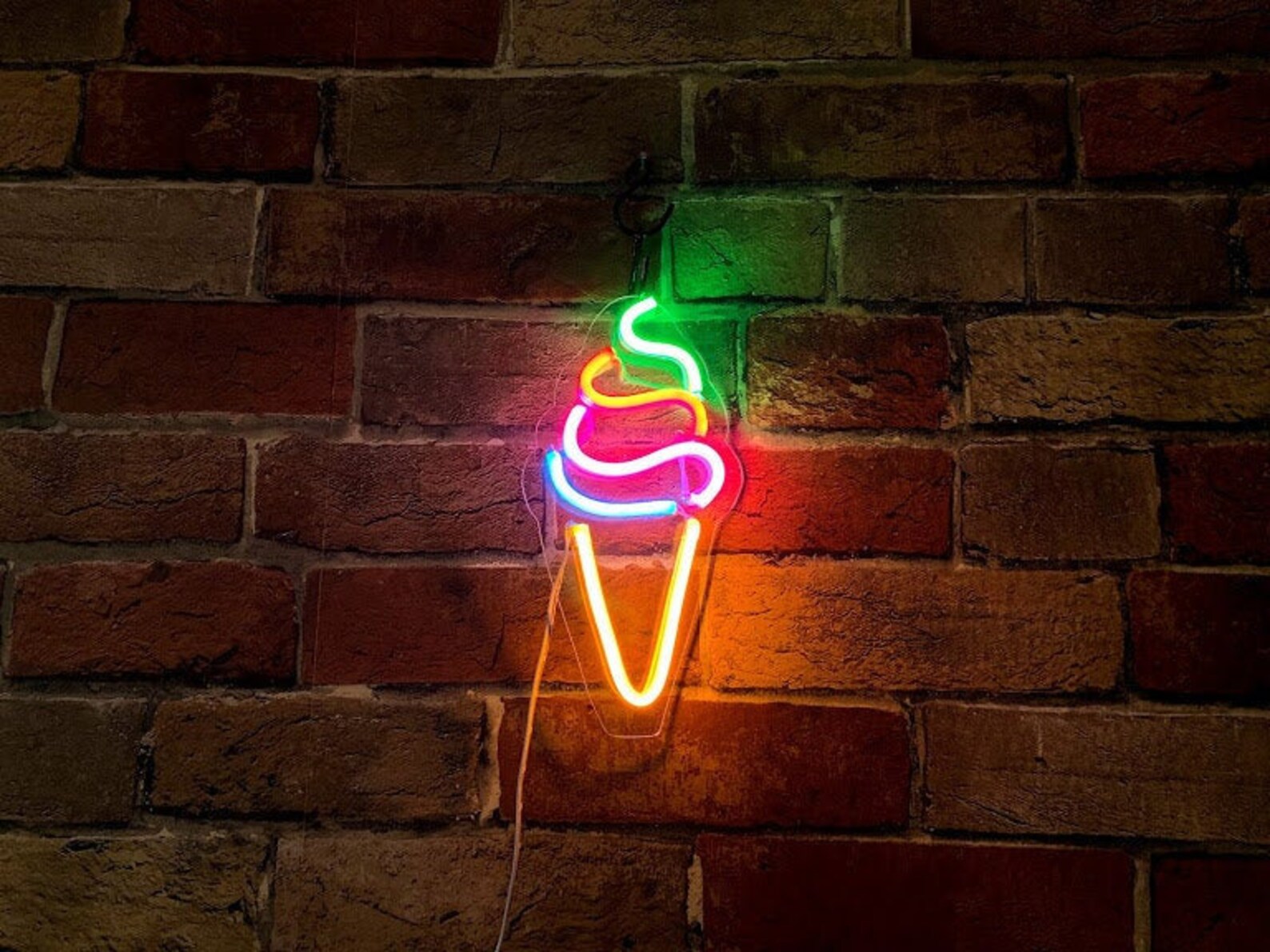 Neon Sign Ice Cream Custom Garage Sign Business Neon Sign | Etsy