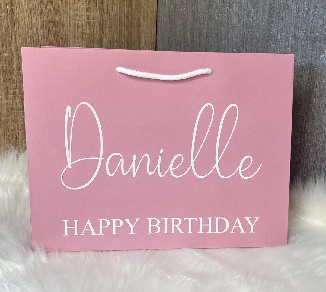 NEXT DAY DISPATCH - Personalised Birthday Luxury Gift Bag - Fast Track ...