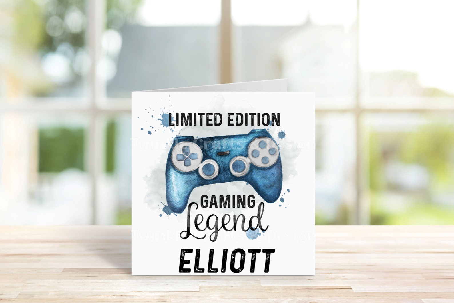 Personalised Kids Gaming Birthday Card, Personalized Card for Girls ...