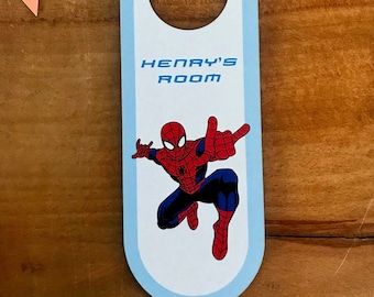 Spiderman Bedroom Door Sign | Etsy