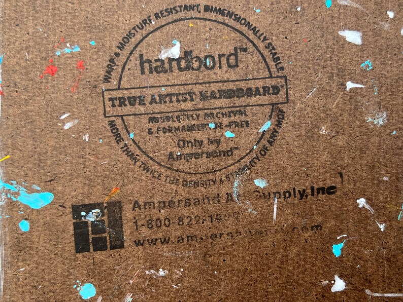 Original Abstract Art, 5x7" Flat Panel, Contemporary Art, One of A Kind ...