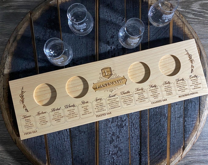 Personalized Vintage Bourbon Whiskey Flight Board - Etsy