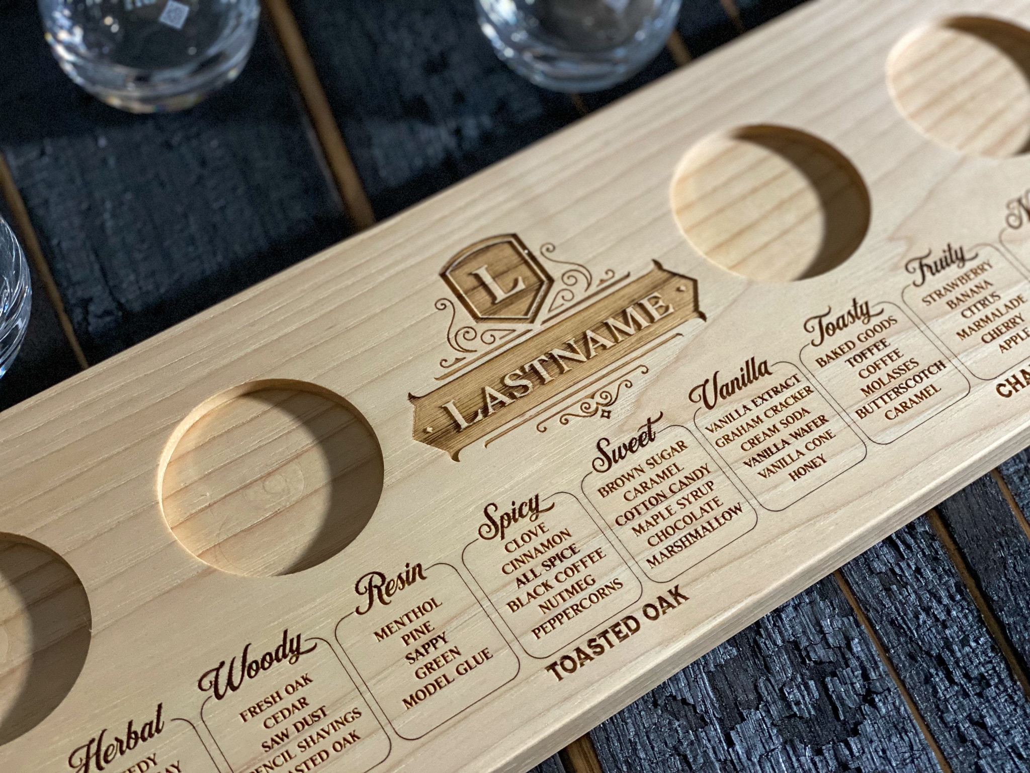 Personalized Vintage Bourbon Whiskey Flight Board - Etsy