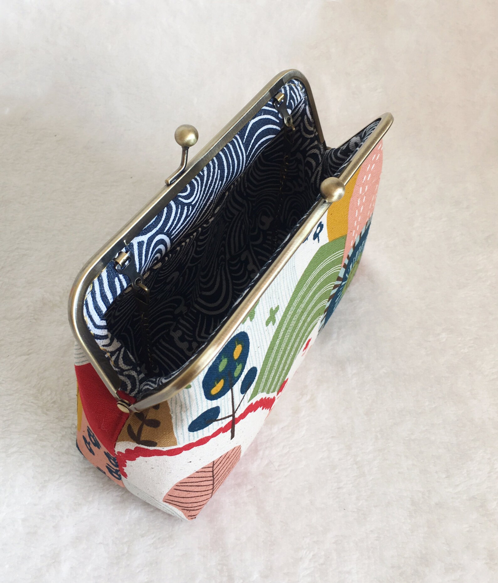 Japanese Bag, Japanese Small Bag, Japanese Clutch, Red Clutch, Shoulder ...