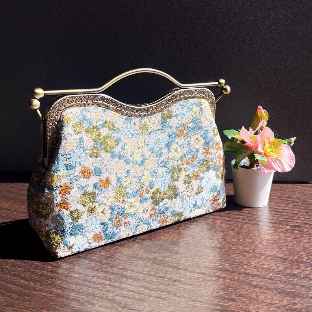 Green White Handbag,flower Bag,shoulder Bag,evening Bag,wedding Bag ...