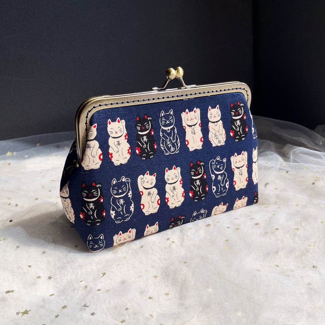 Japanese Bag, Japanese Small Bag, Japanese Clutch, Deep Blue Clutch ...