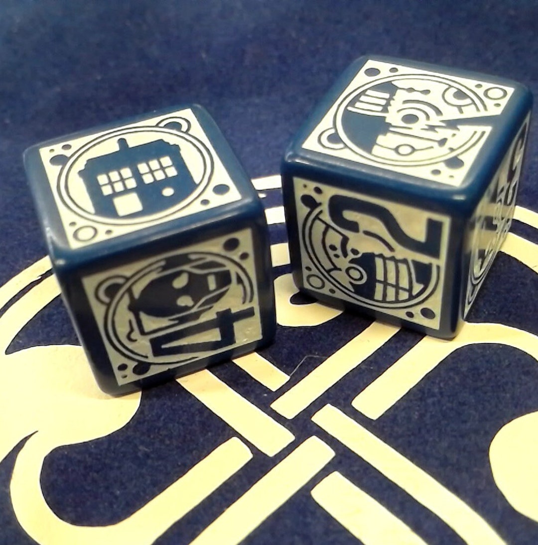 Doctor Who Deluxe D6 Dice by the Pair or Set of 6, Add on Dice Bag - Etsy
