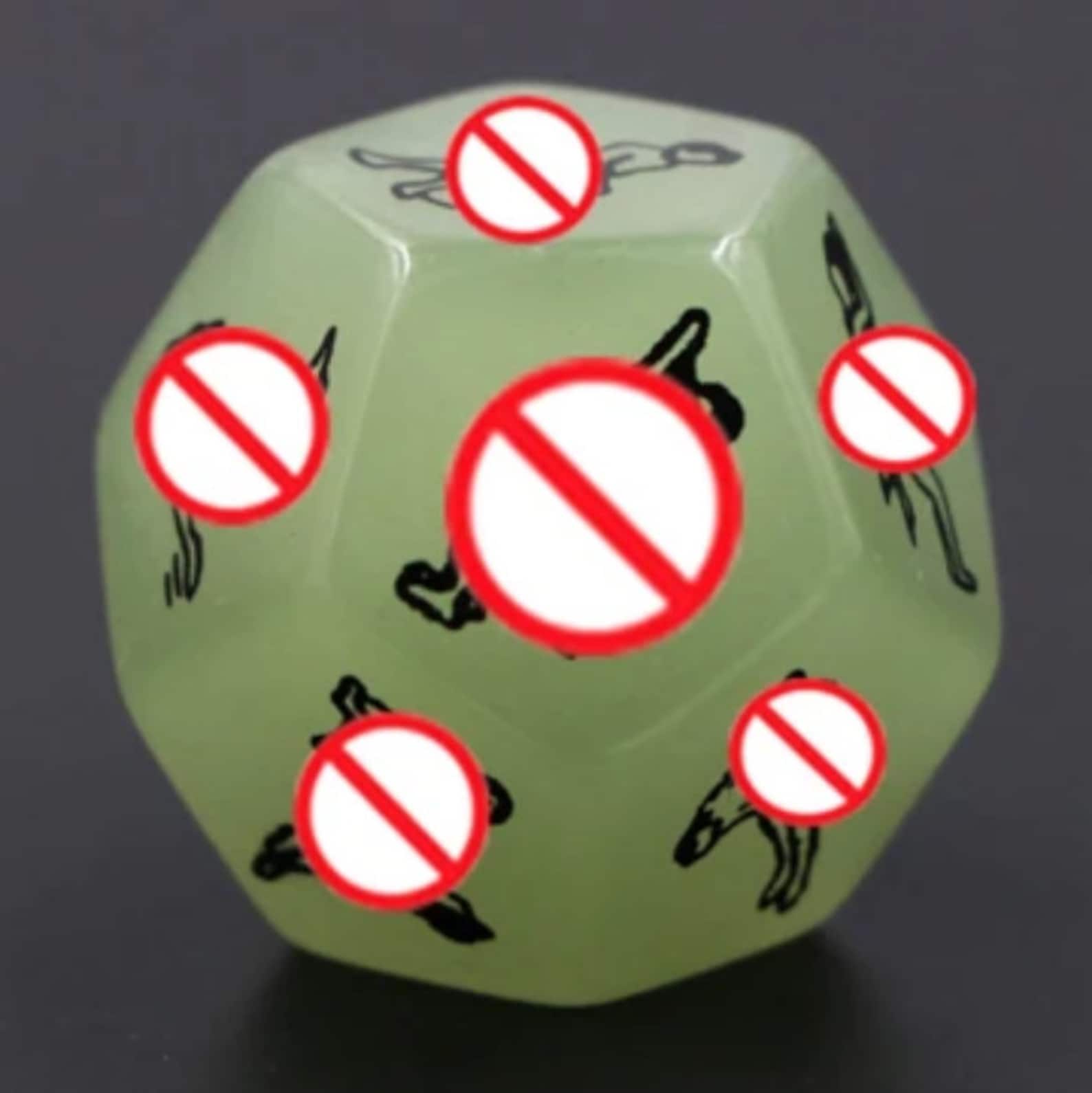 Dados luminosos eróticos acrílicos de 12 caras Kama Sutra Sex Guide ...