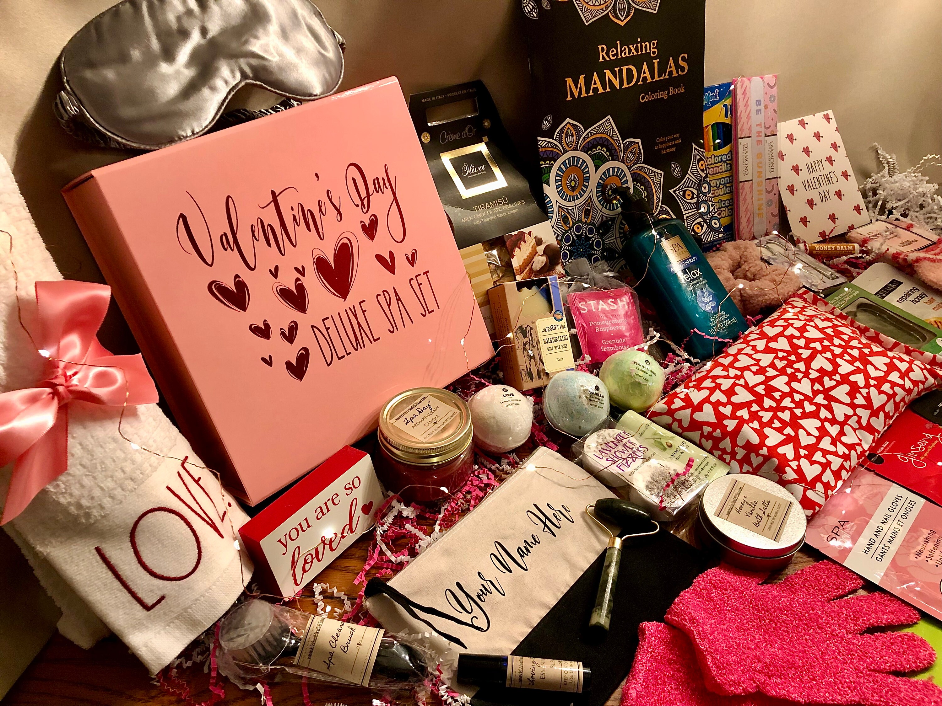 Valentines Day Ultra Deluxe Custom Spa Gift Set