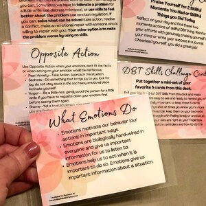 New Expanded DBT Skills Flashcard Deck Handmade for You. 37 Full Cards ...