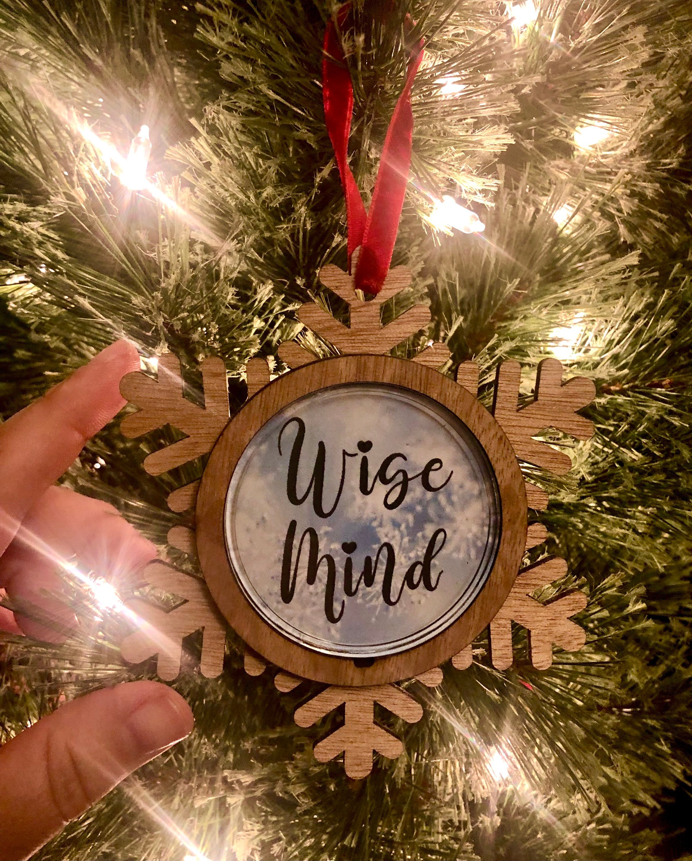DBT wise Mind Wooden Snowflake Laser Cut and Graphic Holiday - Etsy