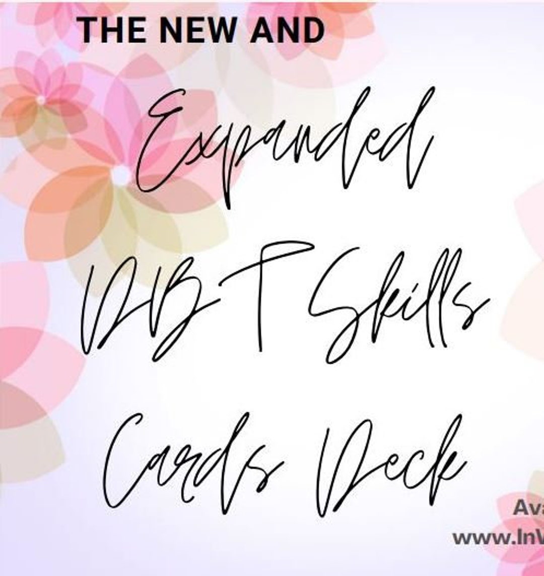 New Expanded DBT Skills Flashcard Deck With DBT Challenge Cards Bonus ...