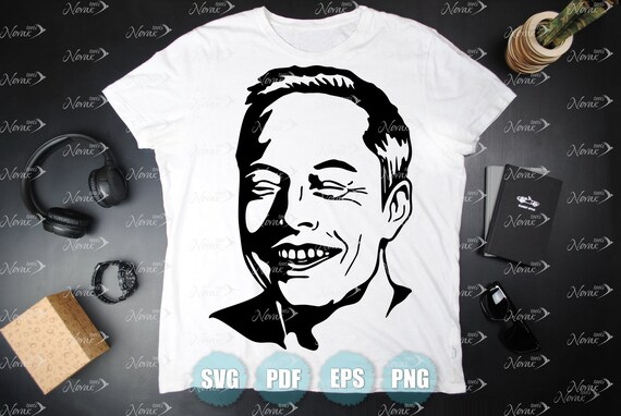 Elon Musk Svg Png Pdf Vector Cut File for Cricut Silhouette - Etsy Finland