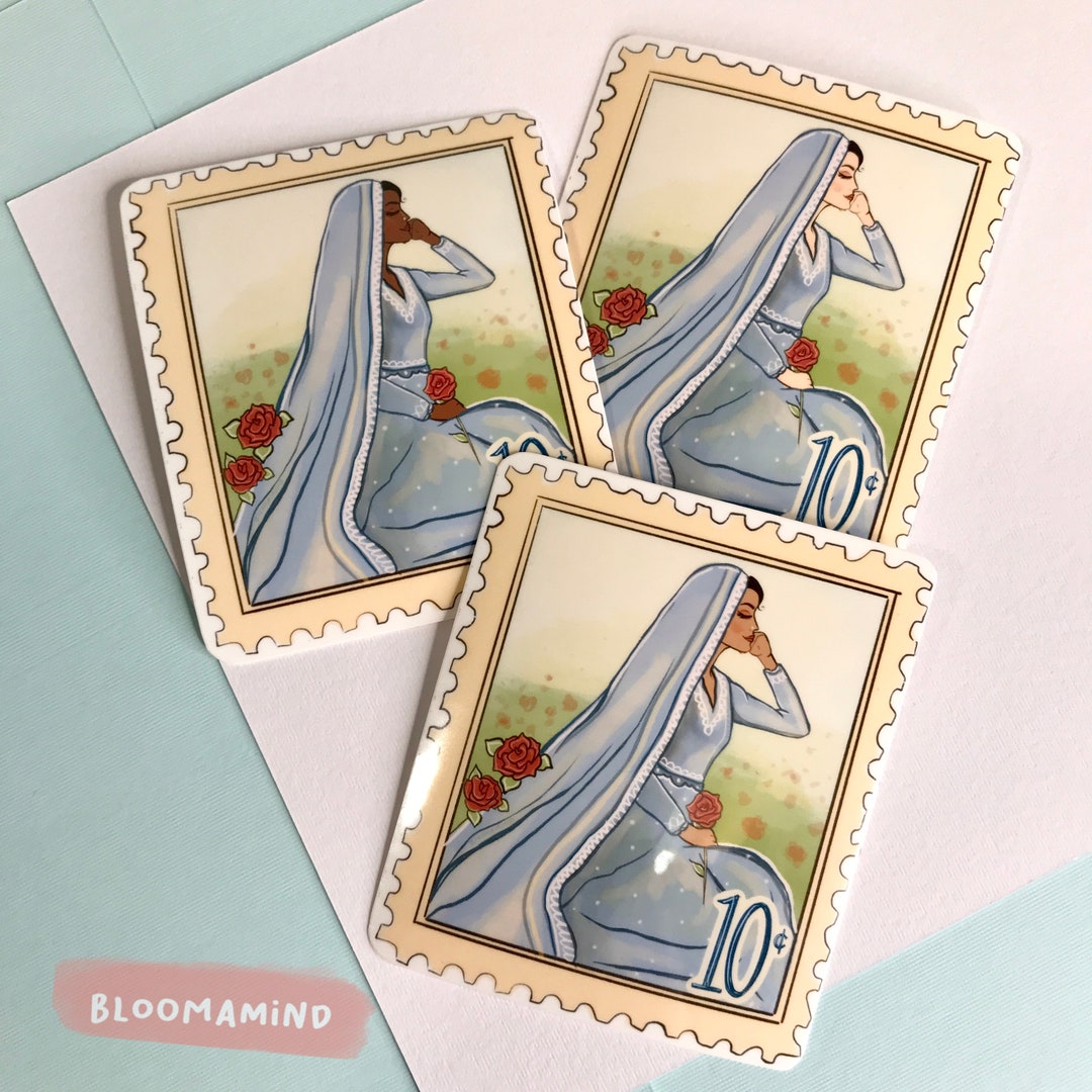 Stamp Queen Sticker, Desi Stamp sticker, South Asian Desi Queen Sticker ...