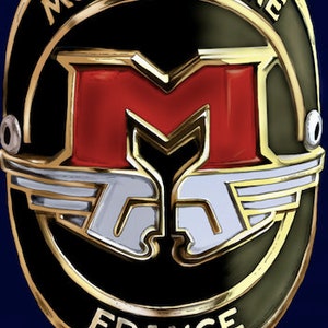 Vintage Motobecane Head Badge, A4/A3 Giclee Print of Original ...