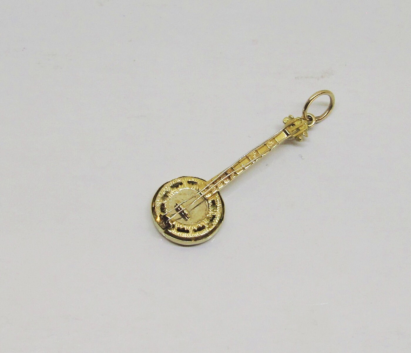 Banjo Pendant / Charm 18kt Yellow Gold (1112) - Etsy
