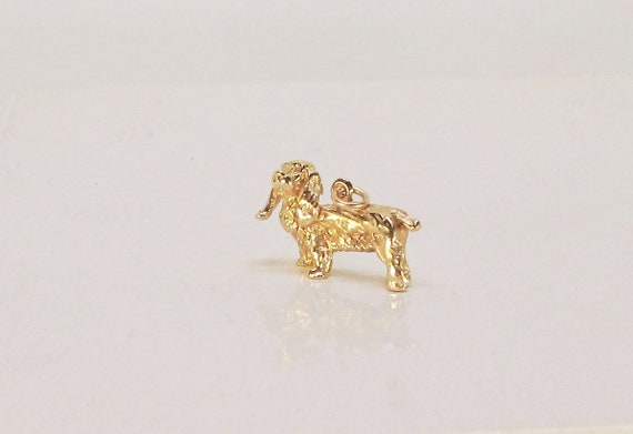 Cocker Spaniel Charm/Pendant 14Kt Yellow Gold (1131) - Gem