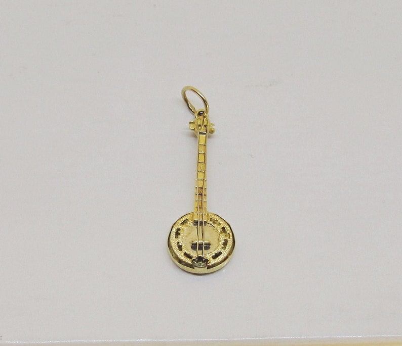 Banjo Pendant / Charm 18kt Yellow Gold (1112) - Etsy