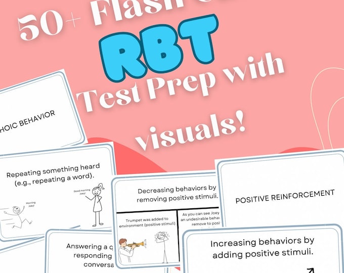 RBT Flash Cards With Visuals and Examples Test Exam Prep - Etsy