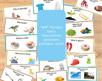 Winter WH Questions Picture Scenes, Printable, Speech Therapy Materials ...