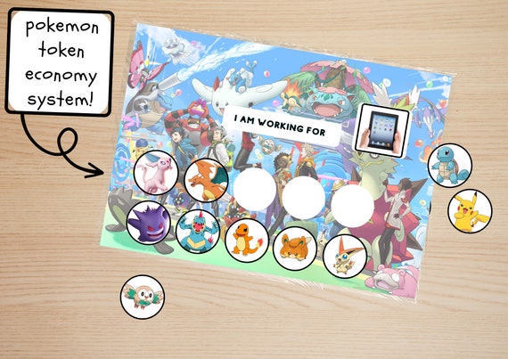 Pokémon Token Reward Behavior Chart - Etsy