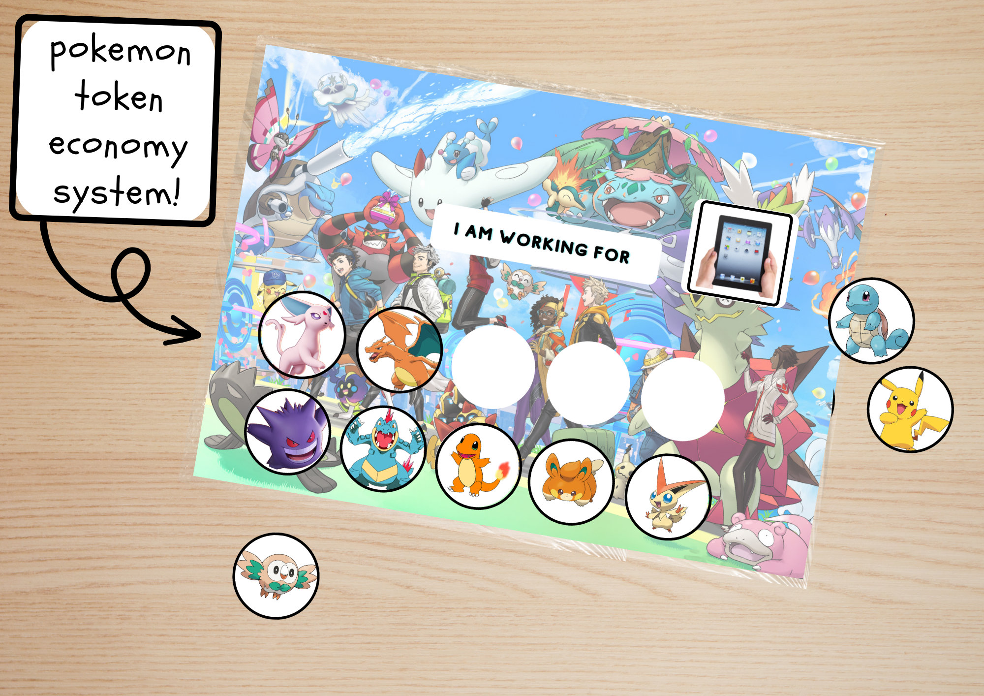 Pokémon Token Reward Behavior Chart - Etsy