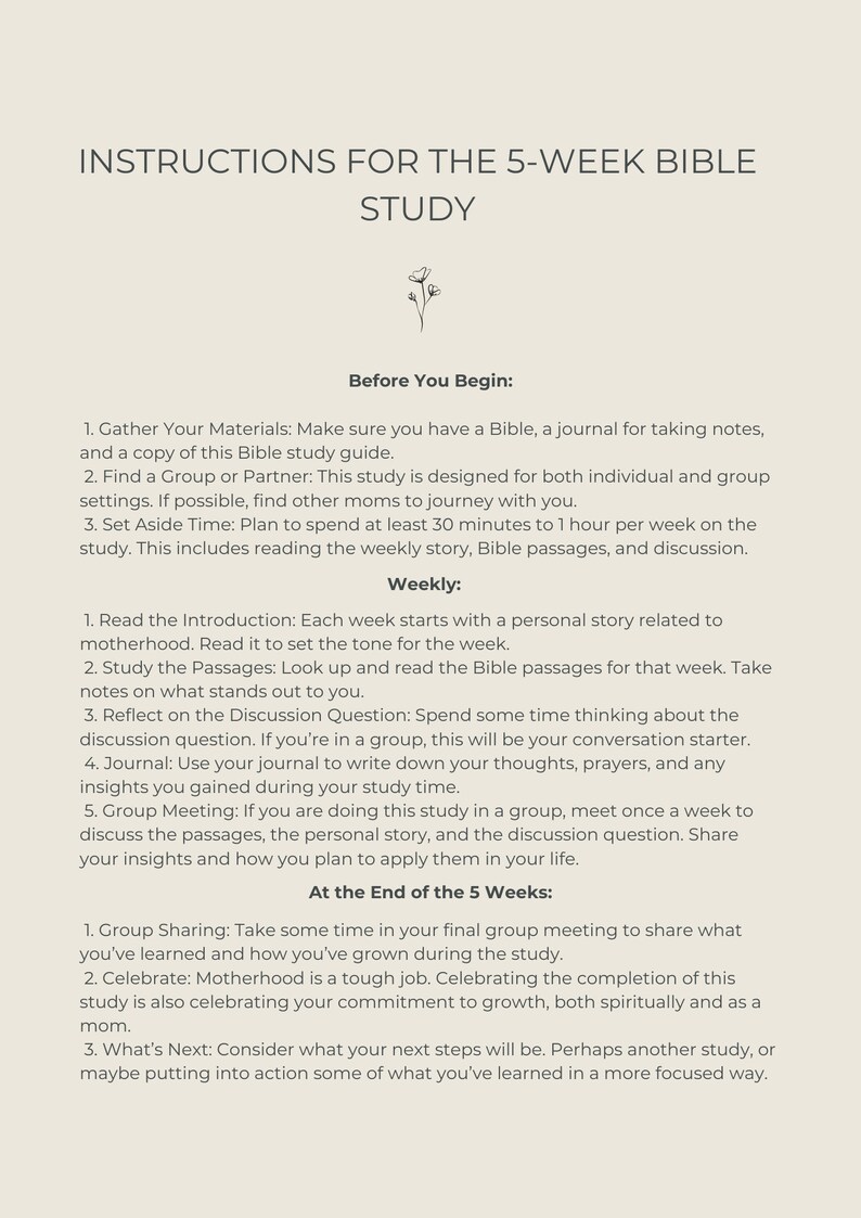 Embracing the Mess and the Blessings: A 5-week Bible Study for Moms - Etsy