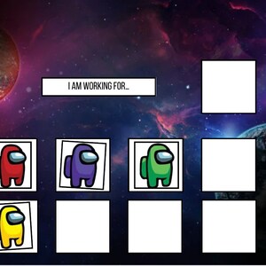 Among Us Themed Token Economy Behavior Board - Printable & Laminatable ...