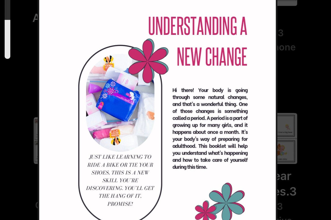 Empower Periods: ASD Teen Girls Booklet - Etsy