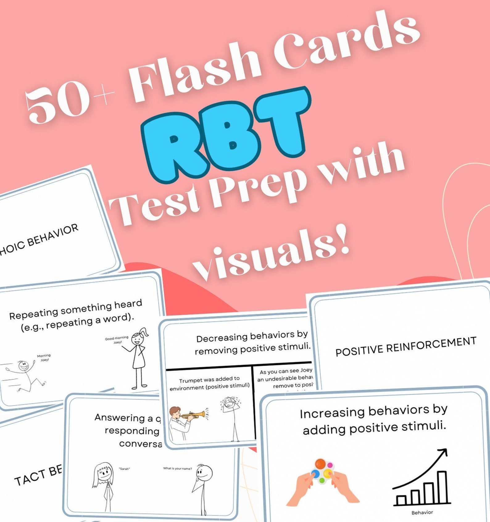 RBT Flash Cards With Visuals and Examples Test Exam Prep - Etsy