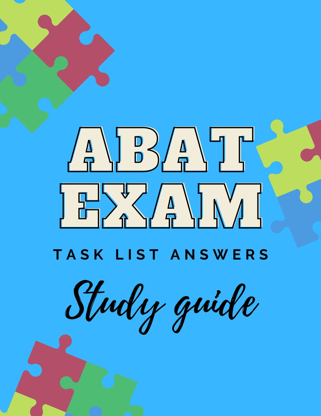 ABAT Exam Study Guide - Etsy