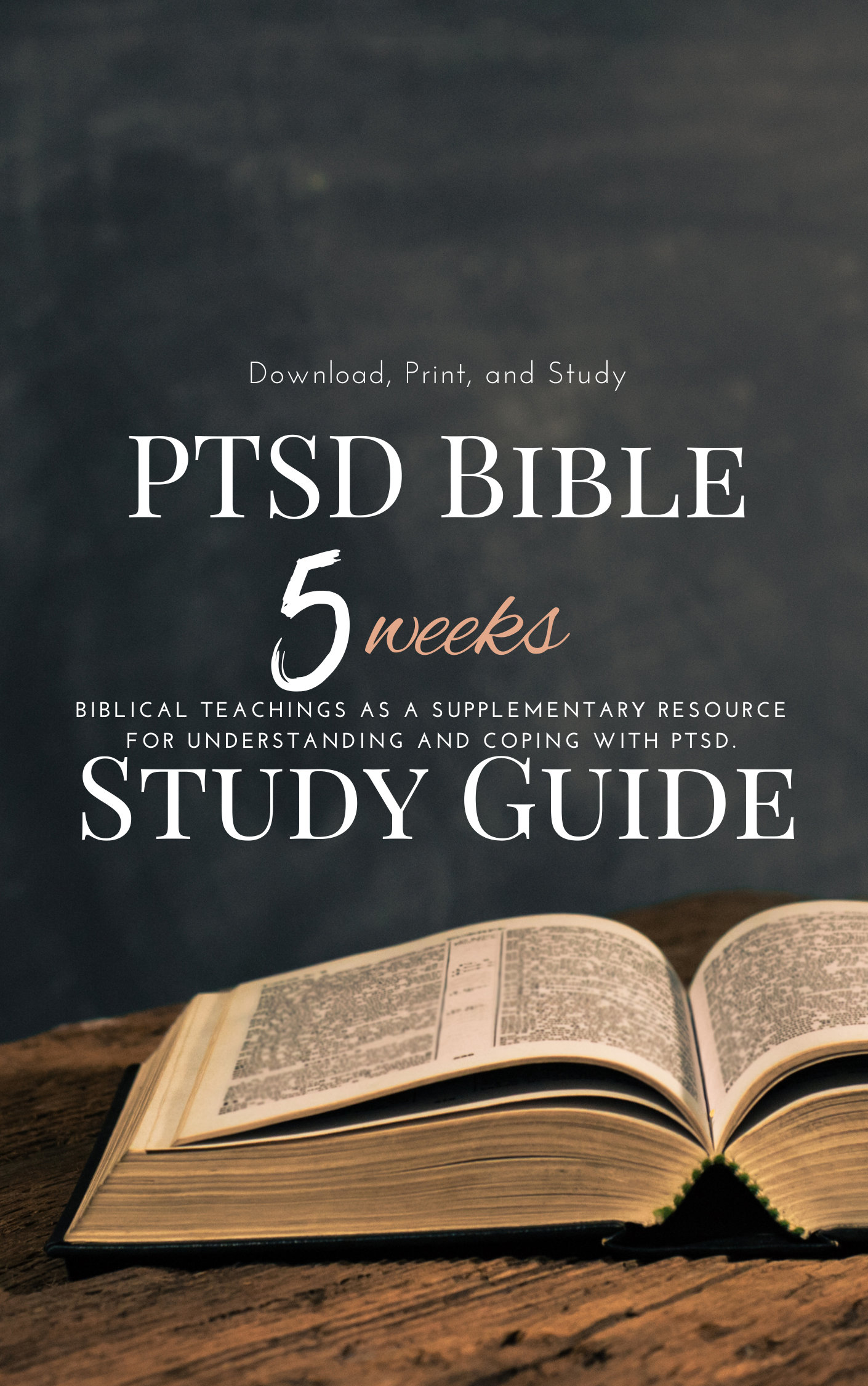 5-week PTSD Bible Study & Therapy Guide: A Holistic Journey to Healing ...