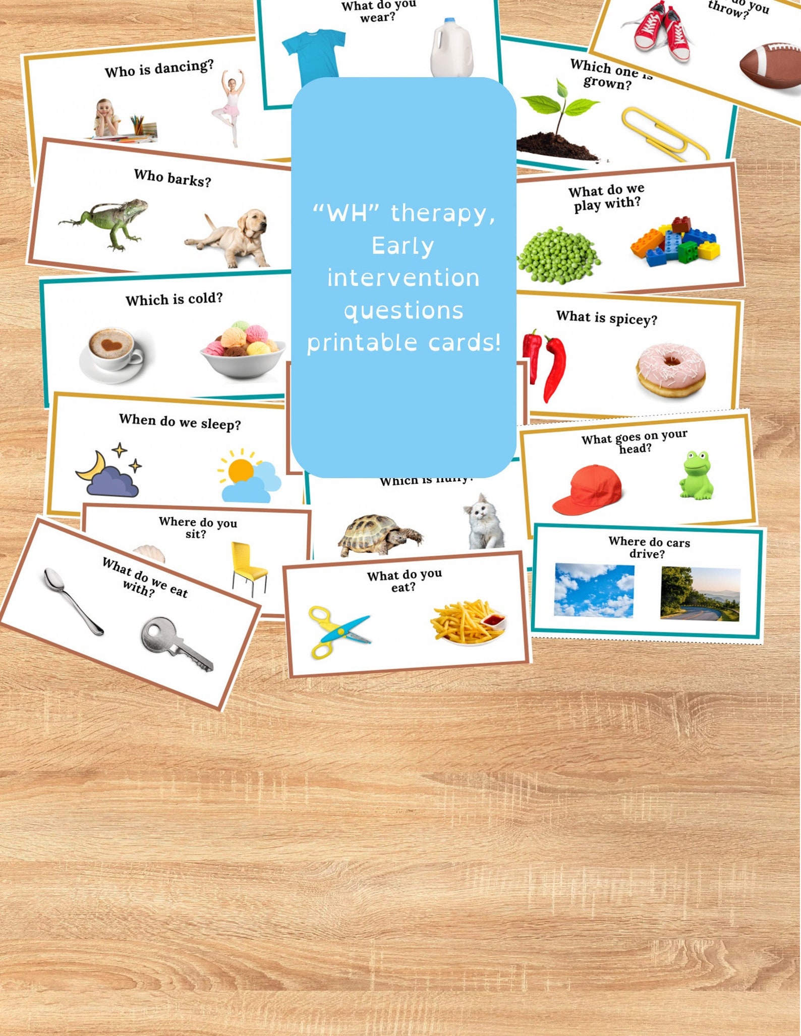 WH Questions ABA, Therapy - Etsy