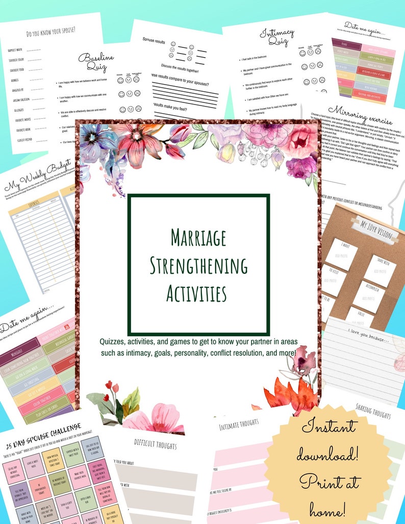 Marriage Building Date Night Quiz and Game Activities - Etsy