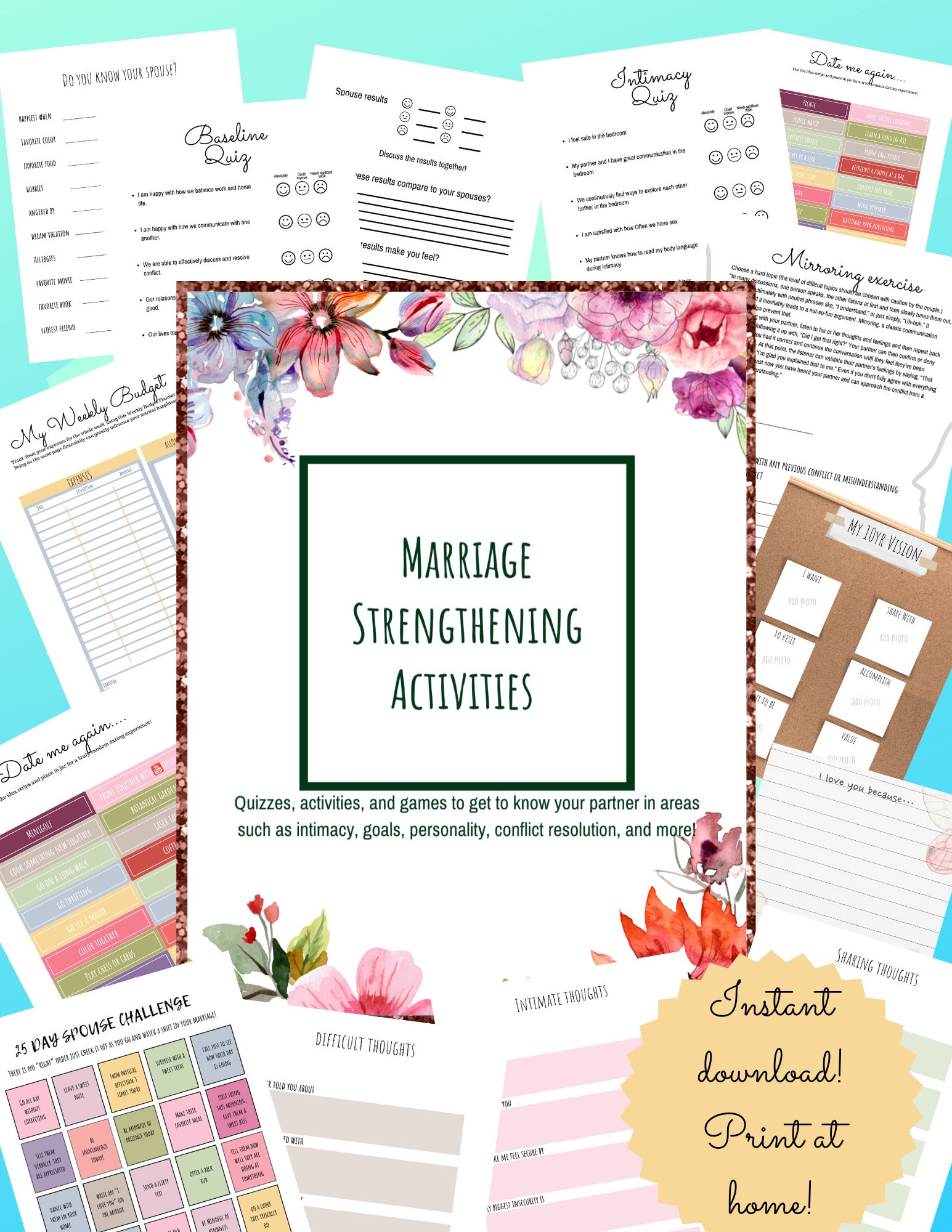 Marriage Building Date Night Quiz and Game Activities - Etsy