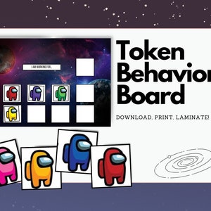 Among Us Themed Token Economy Behavior Board - Printable & Laminatable ...