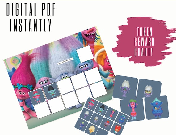 Trolls Token Economy System Aba Visual Printable - Etsy