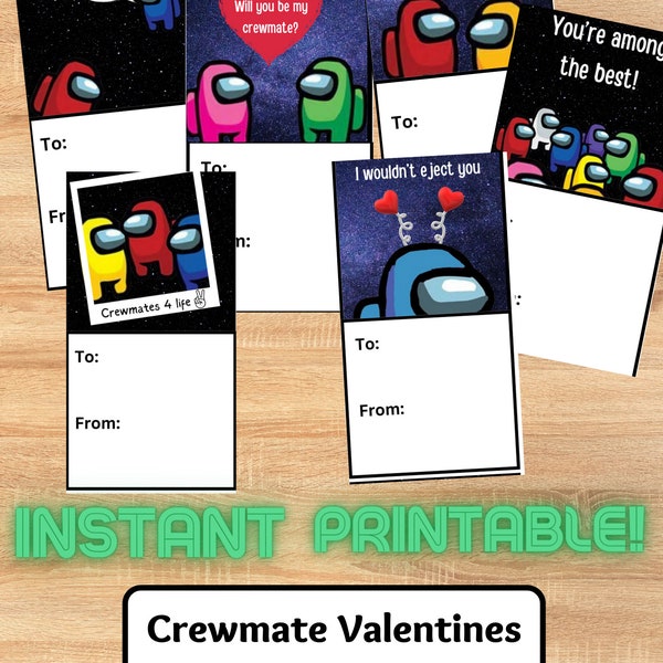 Among Us Valentine Card - Etsy