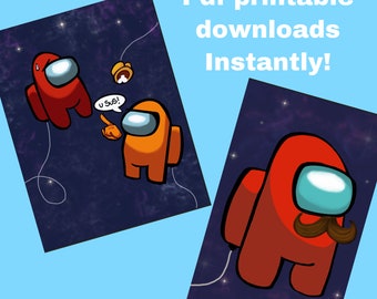 Among Us Colouring Page, A4 Instant Download, Printable PDF, You Look ...