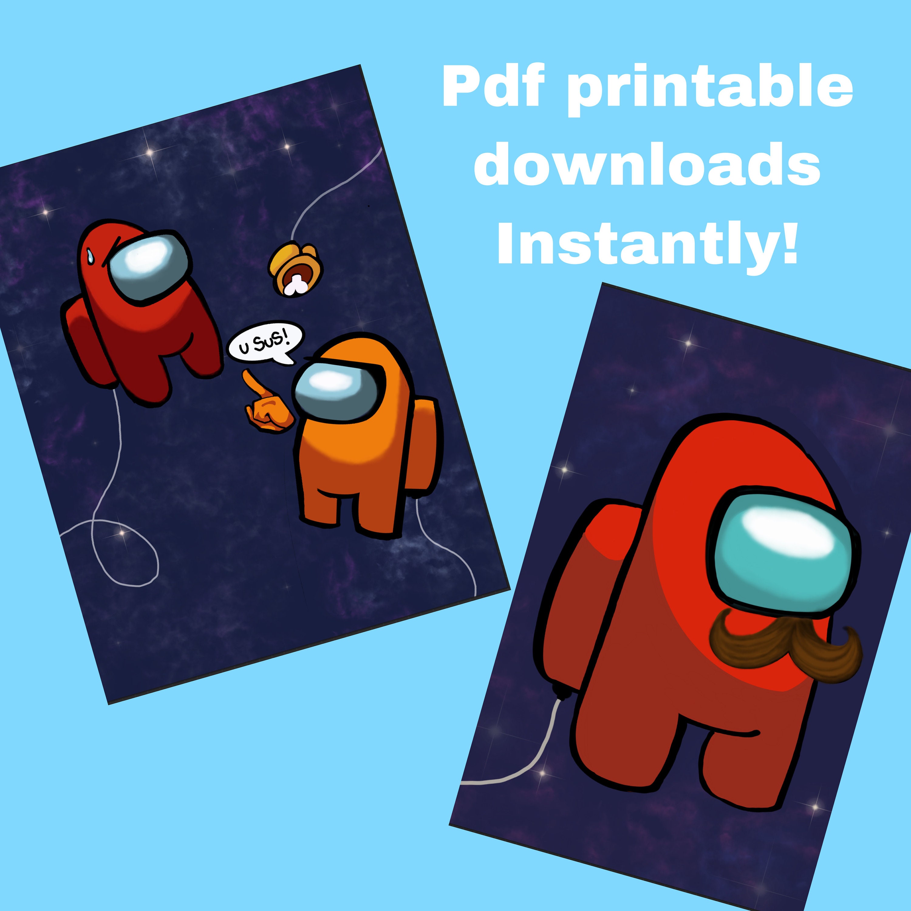 Among Us Digital Art Download - Etsy