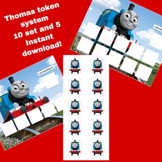 Thomas the Train Token Board Token System Token Economy | Etsy