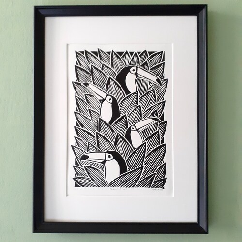 Tropical Toucan Print Wall Art - Etsy
