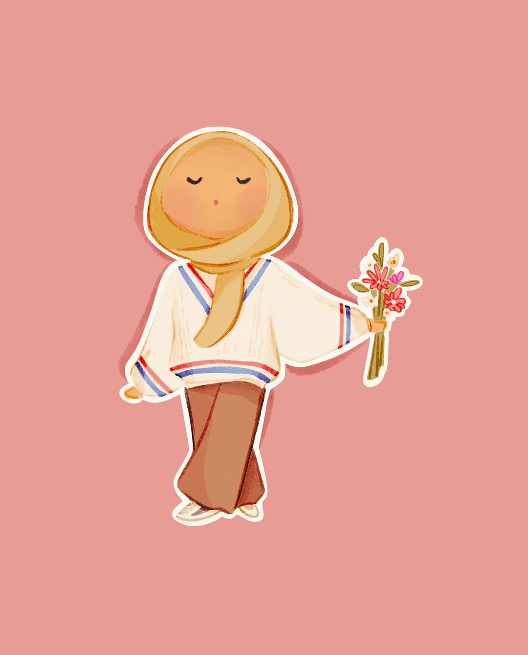 Hijabi Stickers - Idotdoodle Stickers - Islamic Stickers - Cute Hijabi ...