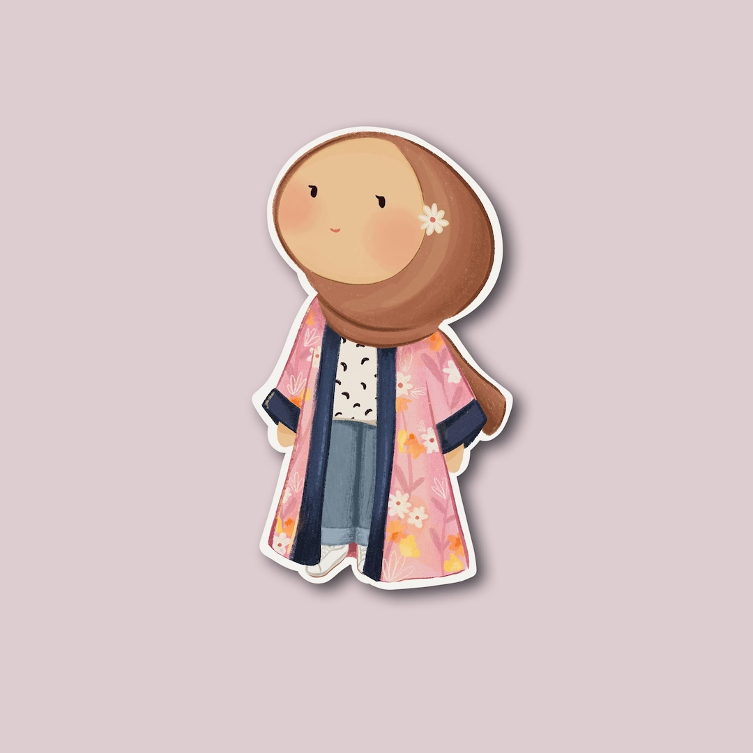 Hijabi Stickers - Idotdoodle Stickers - Islamic Stickers - Cute Hijabi ...