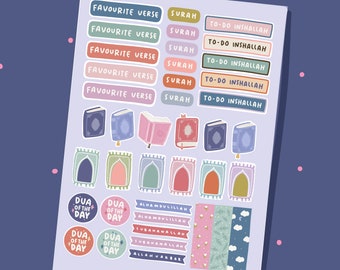 Islamic Idotdoodle Journal Stickers Idotdoodle Sticker Sheet | Etsy