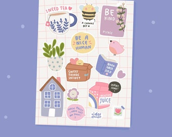 NEW Idotdoodle Journal Stickers Idotdoodle sticker sheet | Etsy