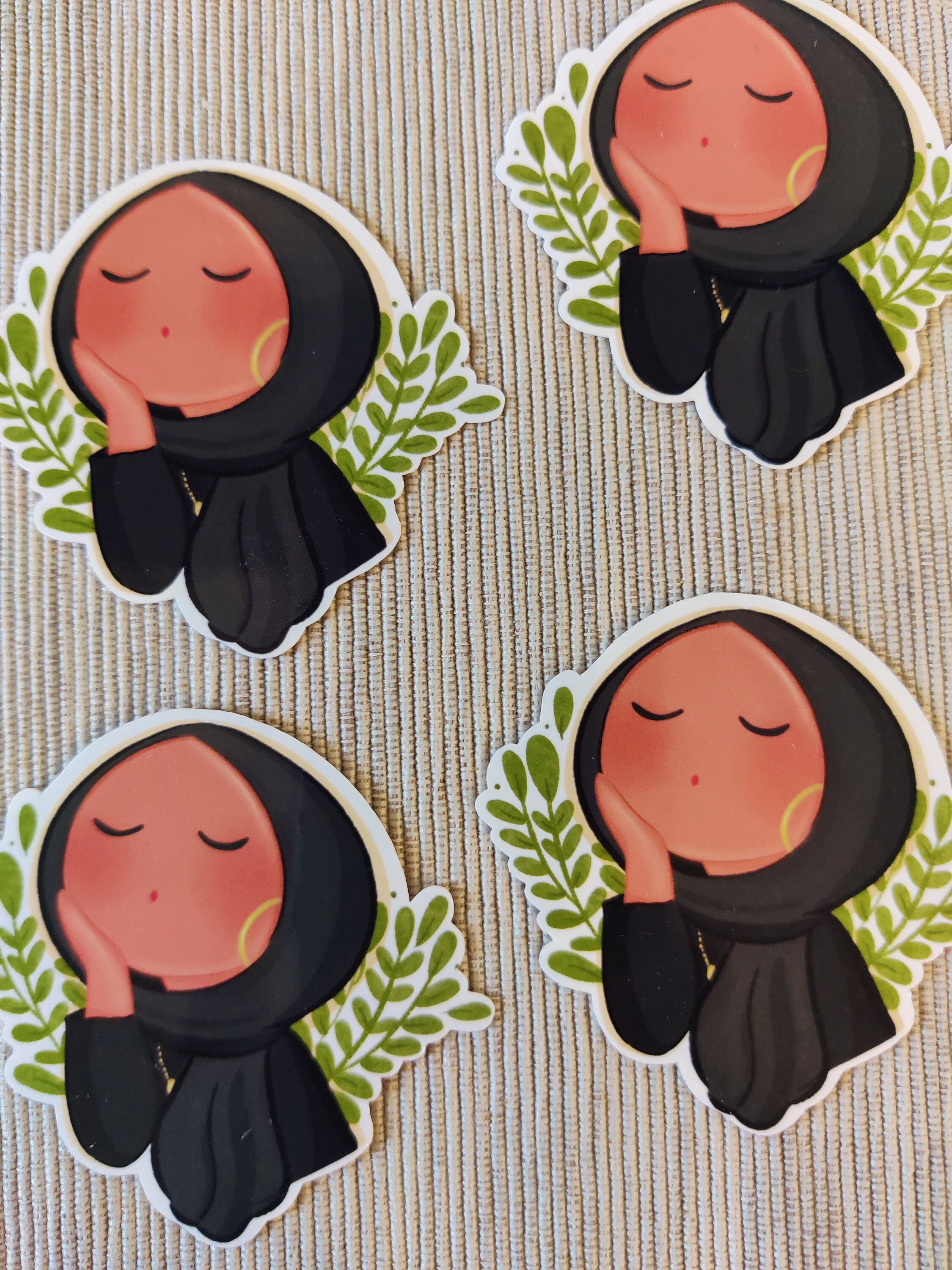 Cute Hijabi Stickers Idotdoodle Stickers Islamic Stickers | Etsy